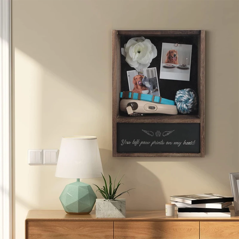 Memorial Gift Frame Pet Urn For Ashes Display Case For Dogs & Cats ...