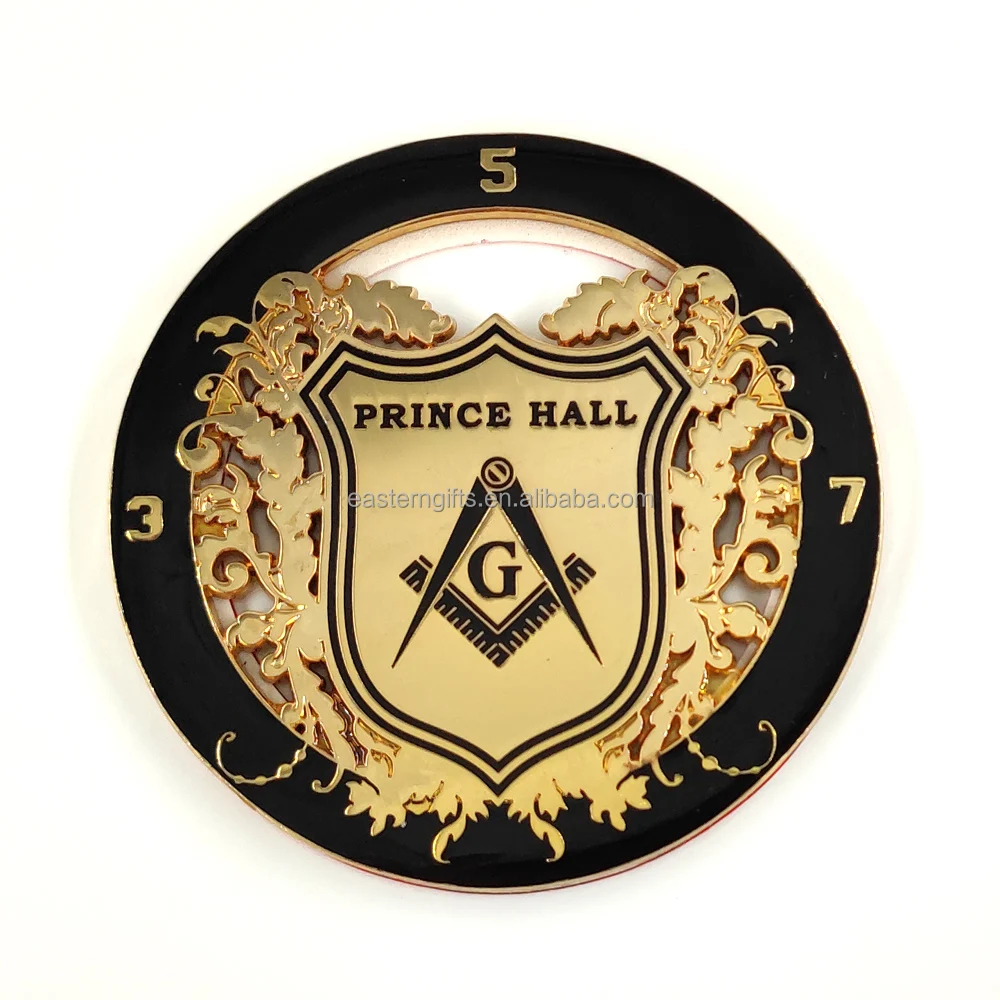 Prince Hall Masonic Auto Emblem Freemason Metal Car Badge 3'' Prince ...