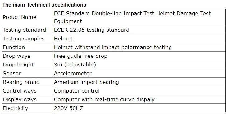 Ece Standard Double-line Impact Test Helmet Damage Test Equipment - Buy ...