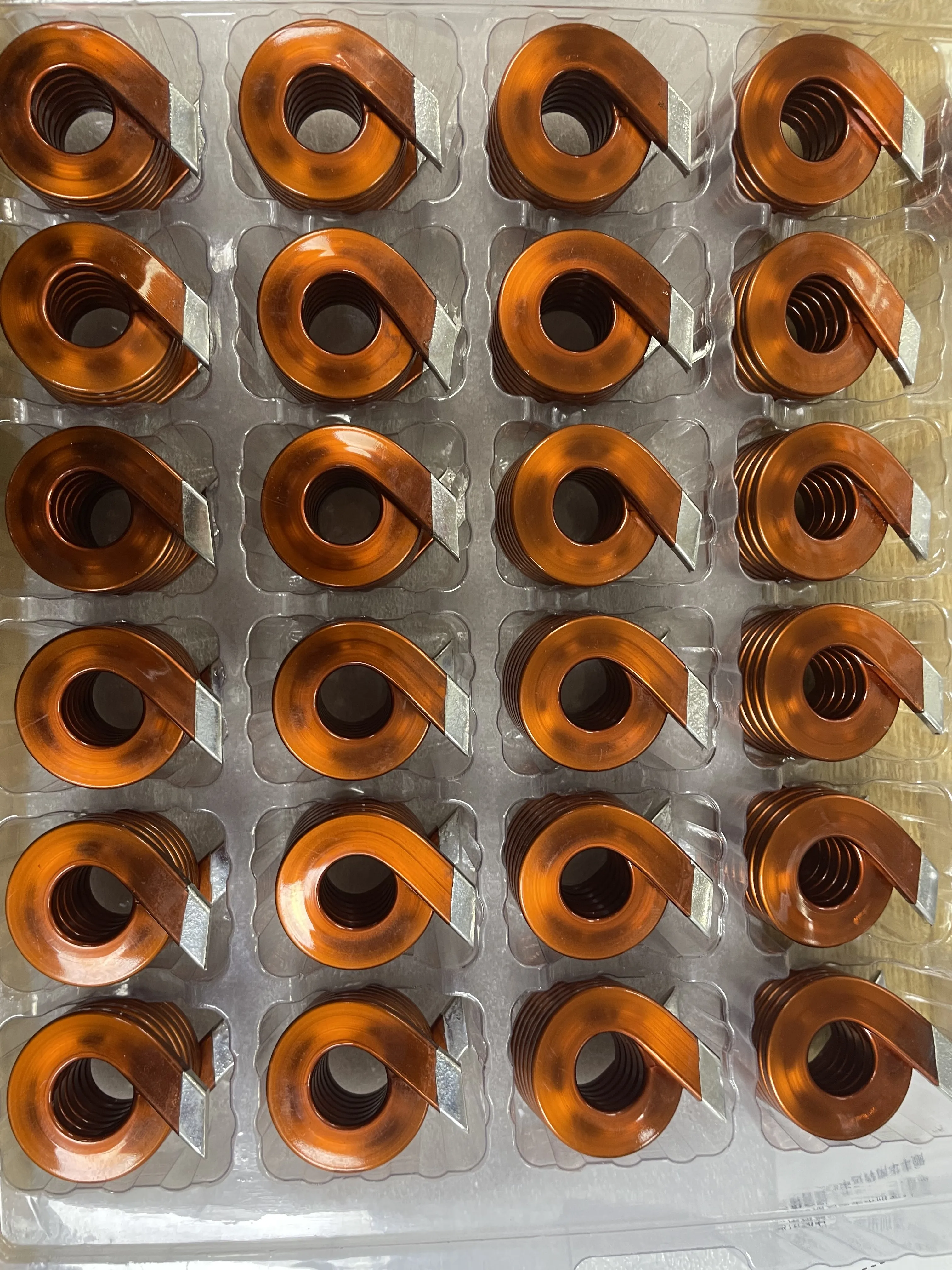 Flat Copper Coil Induction Enamelled Copper Wire Coil Air Core Coil For ...