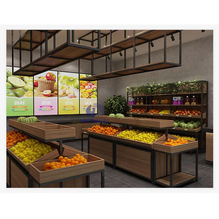 Fruit Rack Supermarket Fruit and Vegetable Display Rack| Alibaba.com