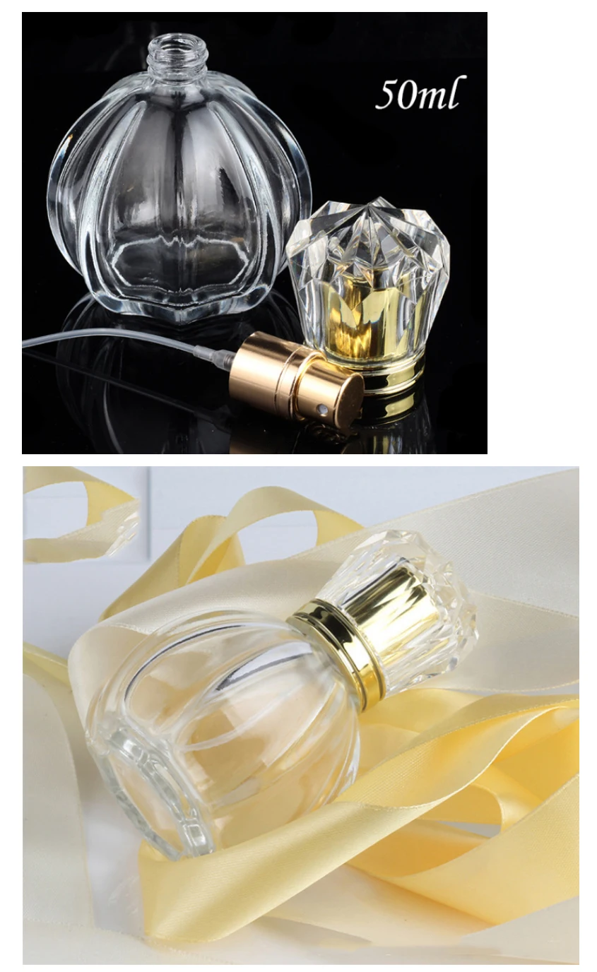 Unique Shape Parfum Bottle Custom Spray Glass Perfume Bottle 50ml - Buy ...