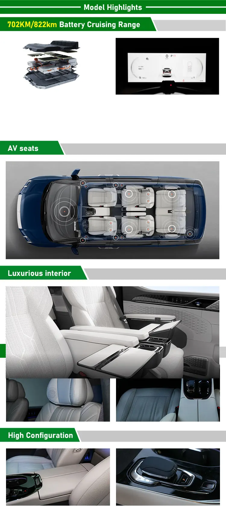 Wholesale Auto Geely Zeekr 009 EV Car Online 5 Doors 6 Seats