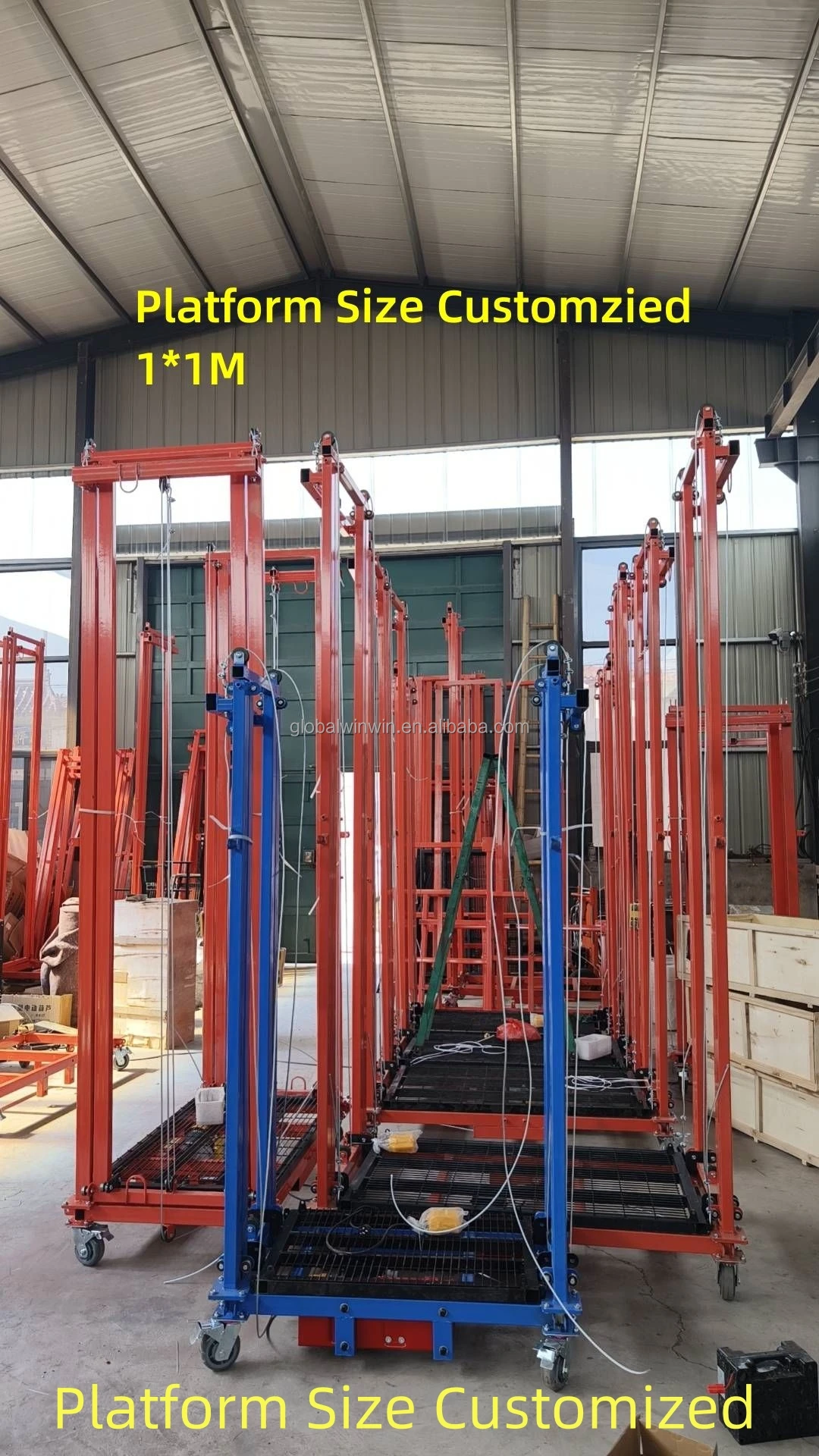 San Multiple Models Foldable Electric Scaffold Lift,Mobile Electric ...
