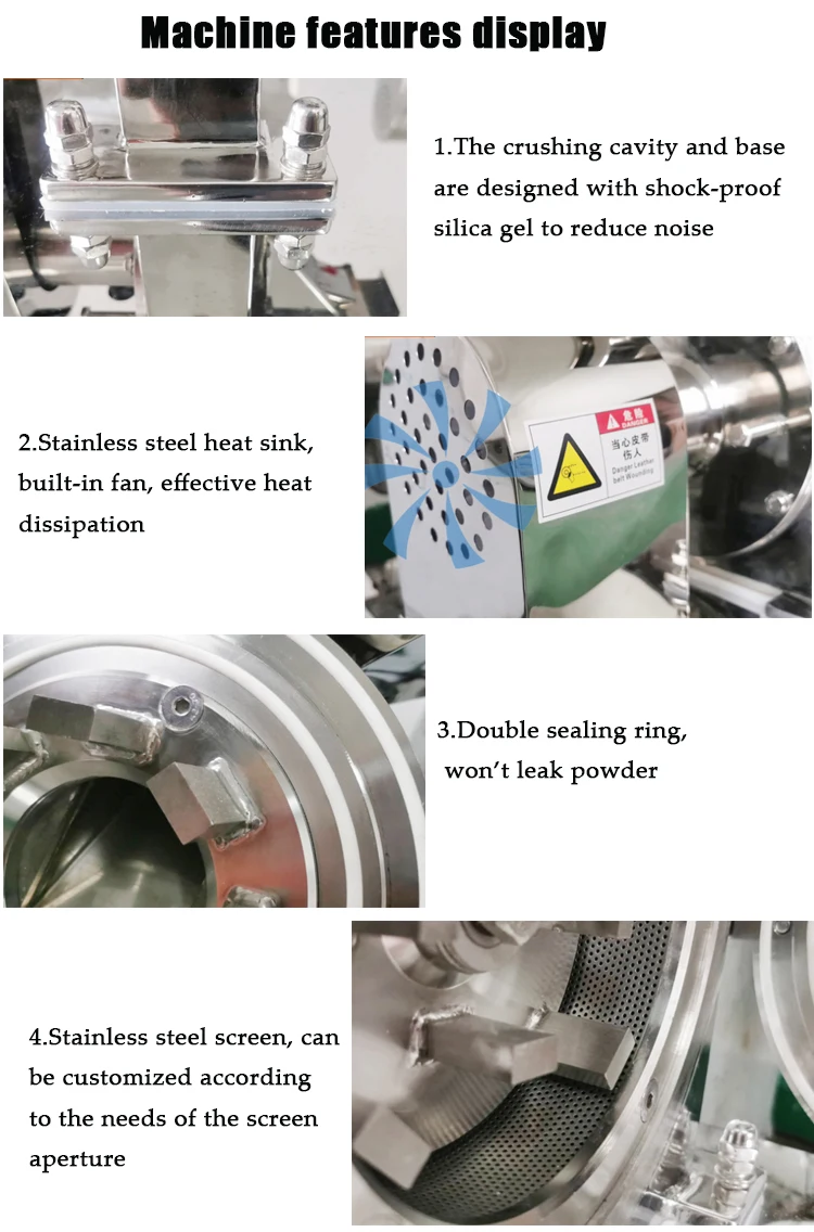 Small Scale Super Micro Grinding Pulverizer Machine Cocoa Beans Powder ...