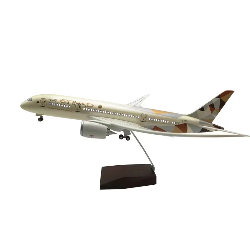 Boeing 787 Etihad Aviation Simulation Aircraft Model with Wheels and ...