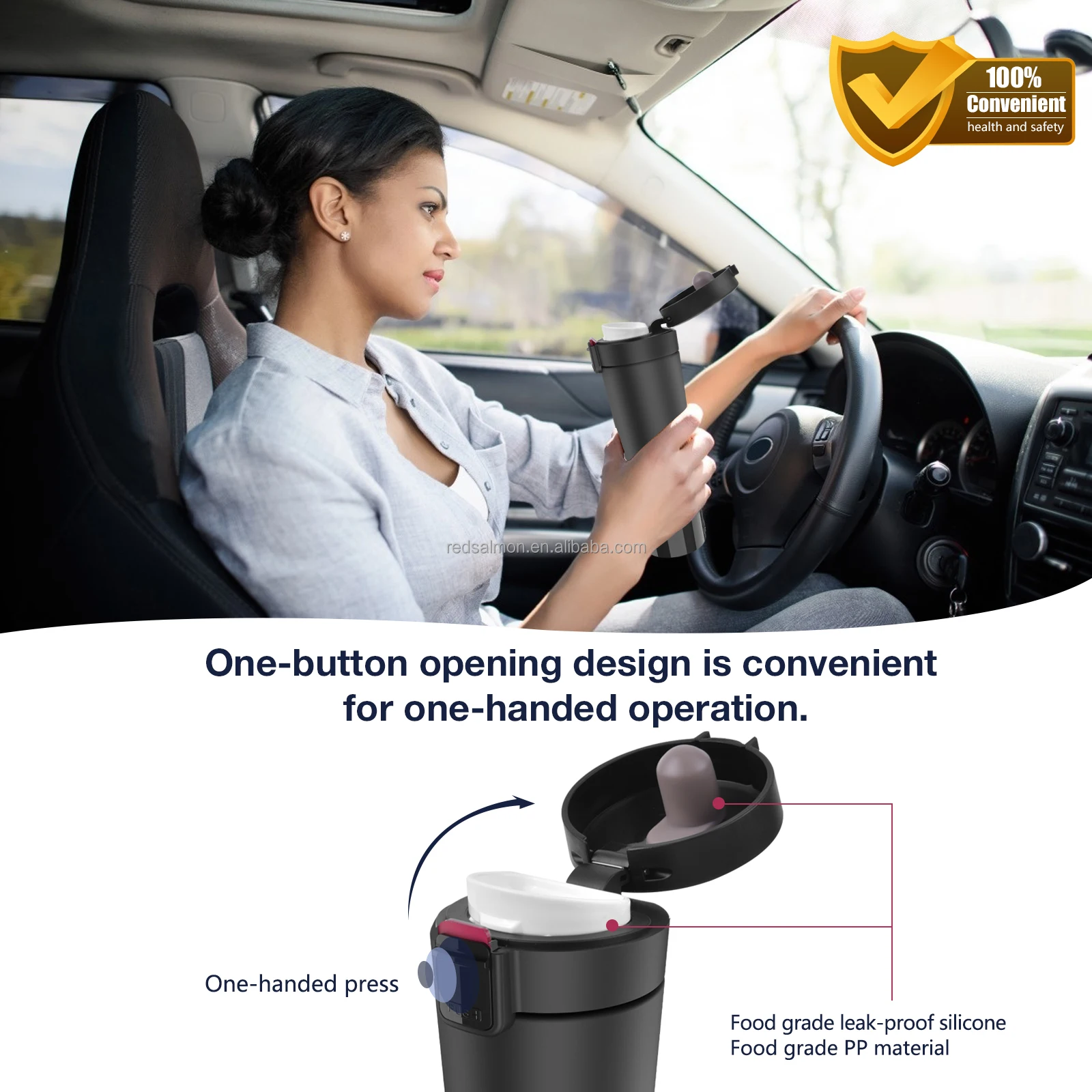 Redsalmon Heated Coffee Mug And Lithium Battery Heating Temperature ...