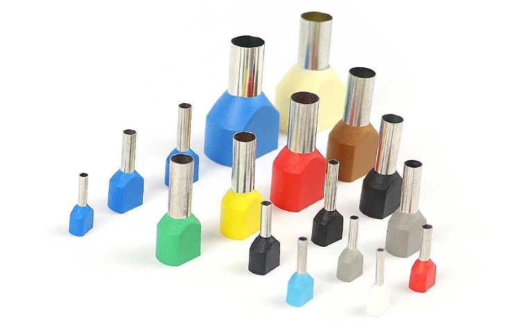 Te Wire Terminals Electrical Copper Insulated Twin Cord-end Twin Line ...