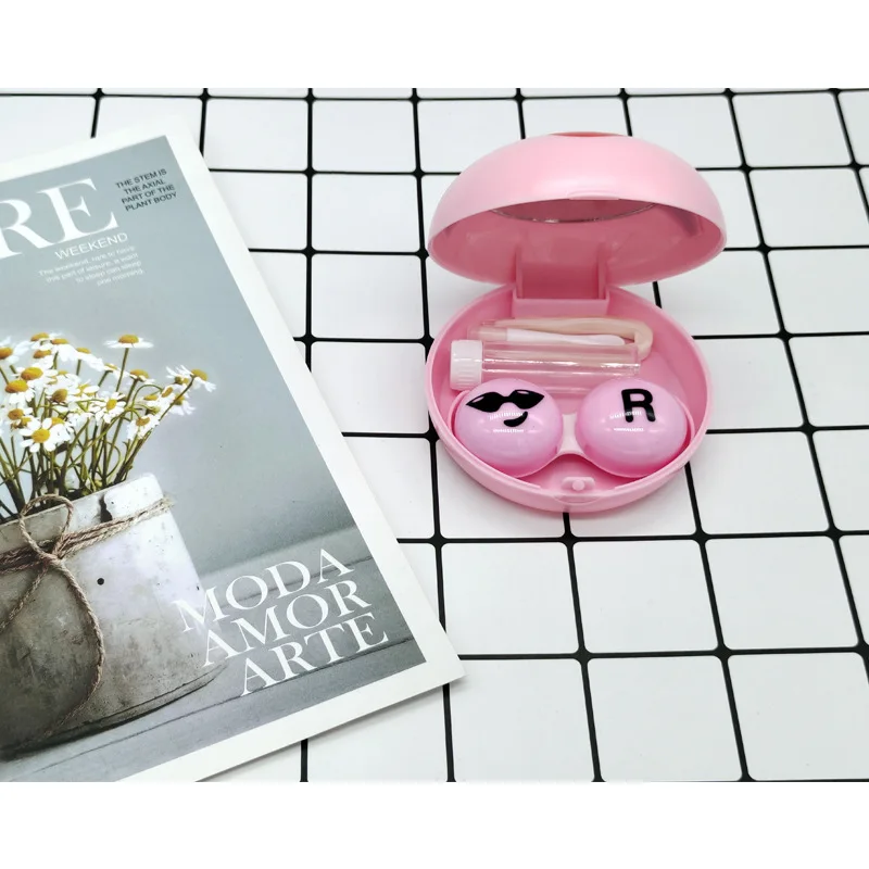 Cartoon Emoticon Package,Crooked Mouth Cool Face Contact Lens Box ...