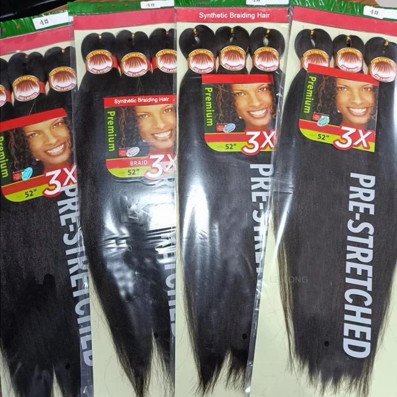 Free Sample 52inch Pre Stretched Braiding Hair 90g Yaki Strands ...