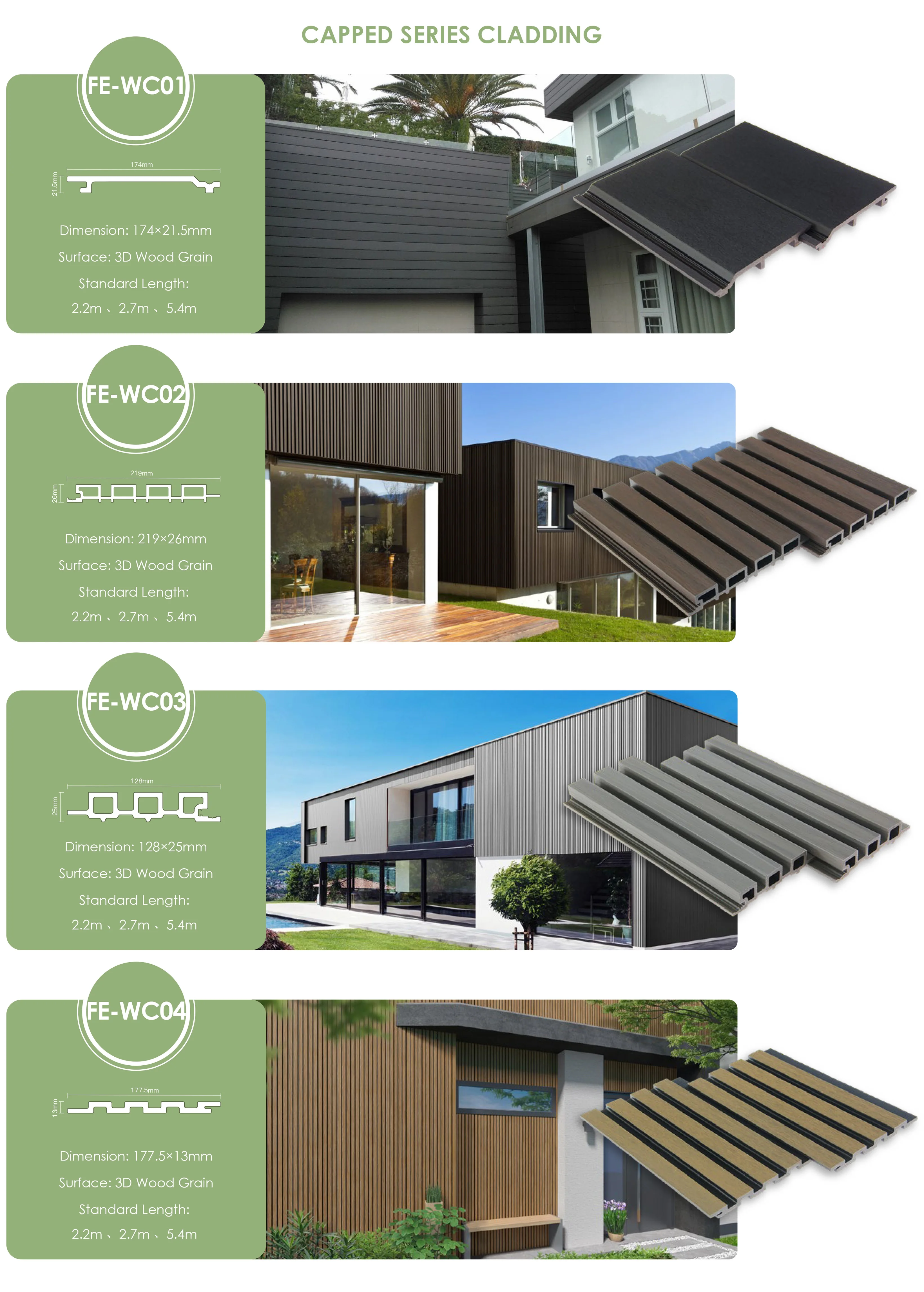 Foju Decor Wooden Pvc Wall Panel Wpc Cladding - Buy Wall Cladding ...