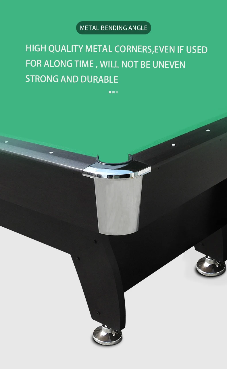 Factory Sale 7ft 8ft Mini Indoor Sports Pool Table Black 8-Foldable MDF ...