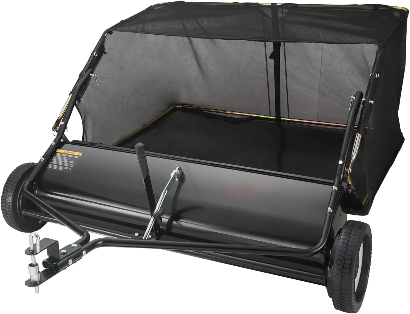 46-inch Two-behind Tow Behind Lawn Sweeper for Garden Tractor Leaf ...