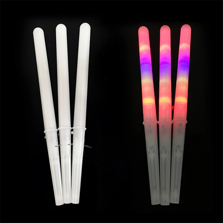 Custom LED Light up Cotton Candy Glow Party Sticks Bulk White Handle ...