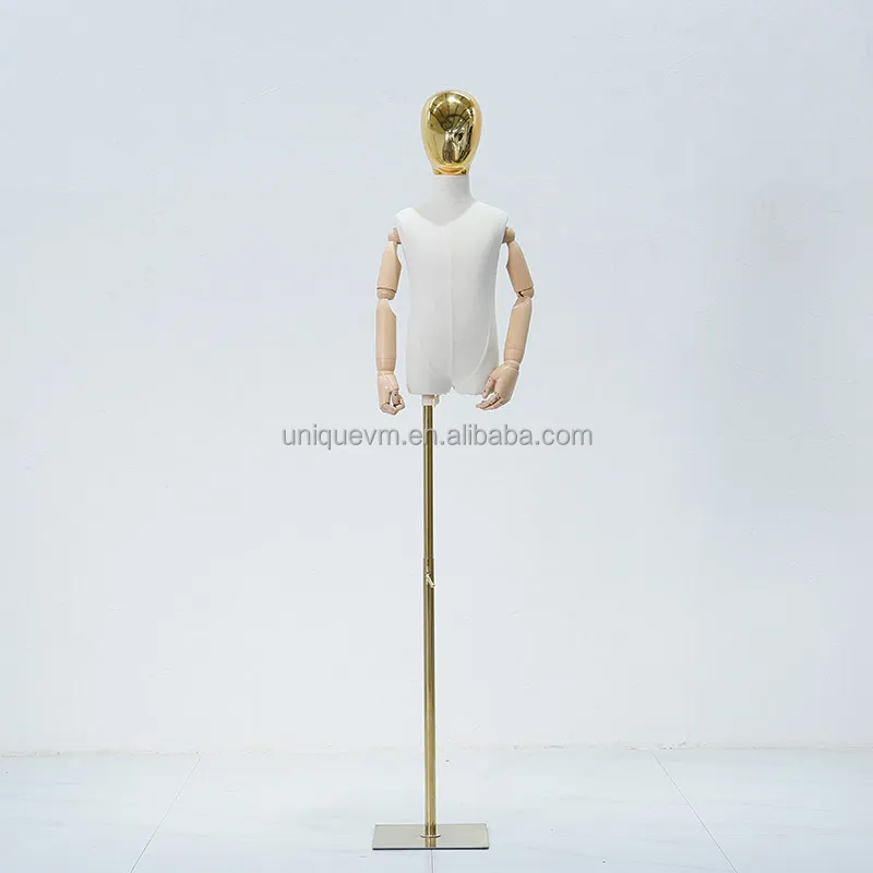 Realistic Child Torso Mannequin Upper Body Kids Fabric Covered ...