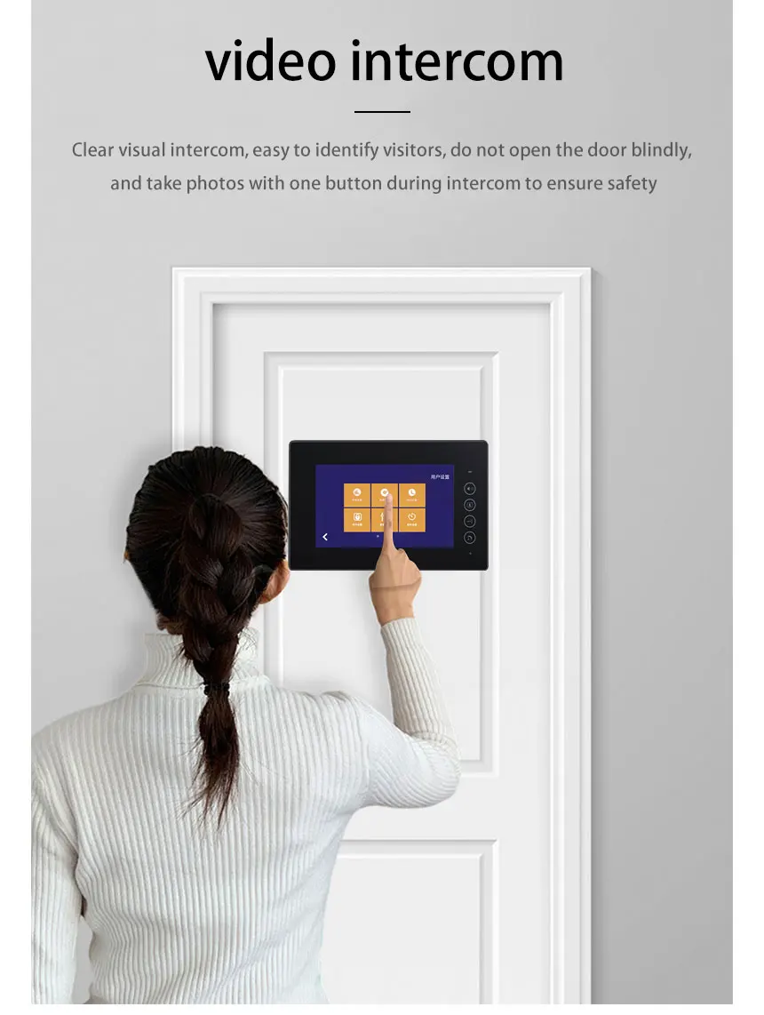 1080p Wired Smart Ring Door Bell Building Video Door Phone Door Entry ...