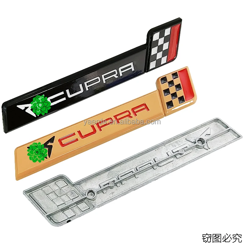 Logo Car Stickers Cupra Race Flag 3d Three-dimensional Pattern ...