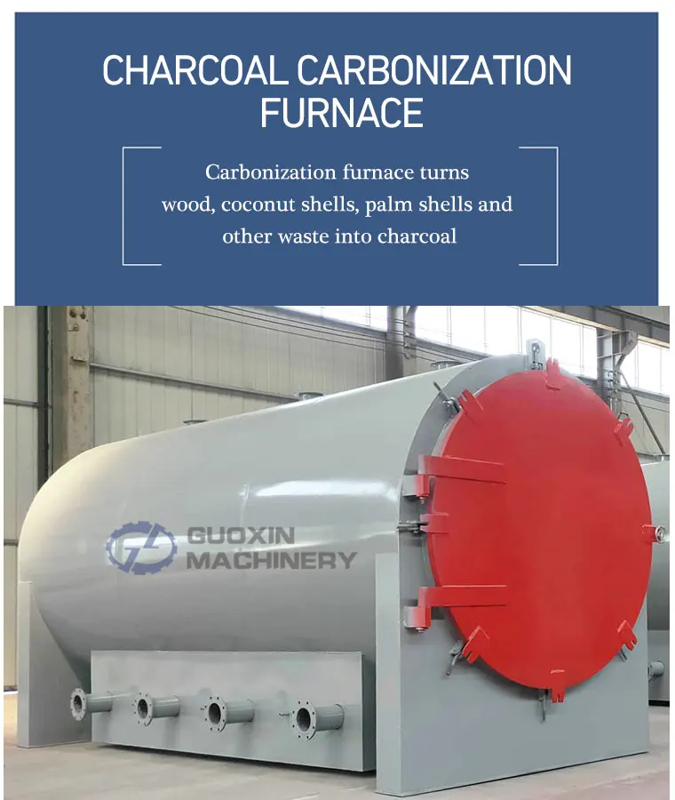 Small Automatic Wood Log Carbonization Furnace - Make Charcoal
