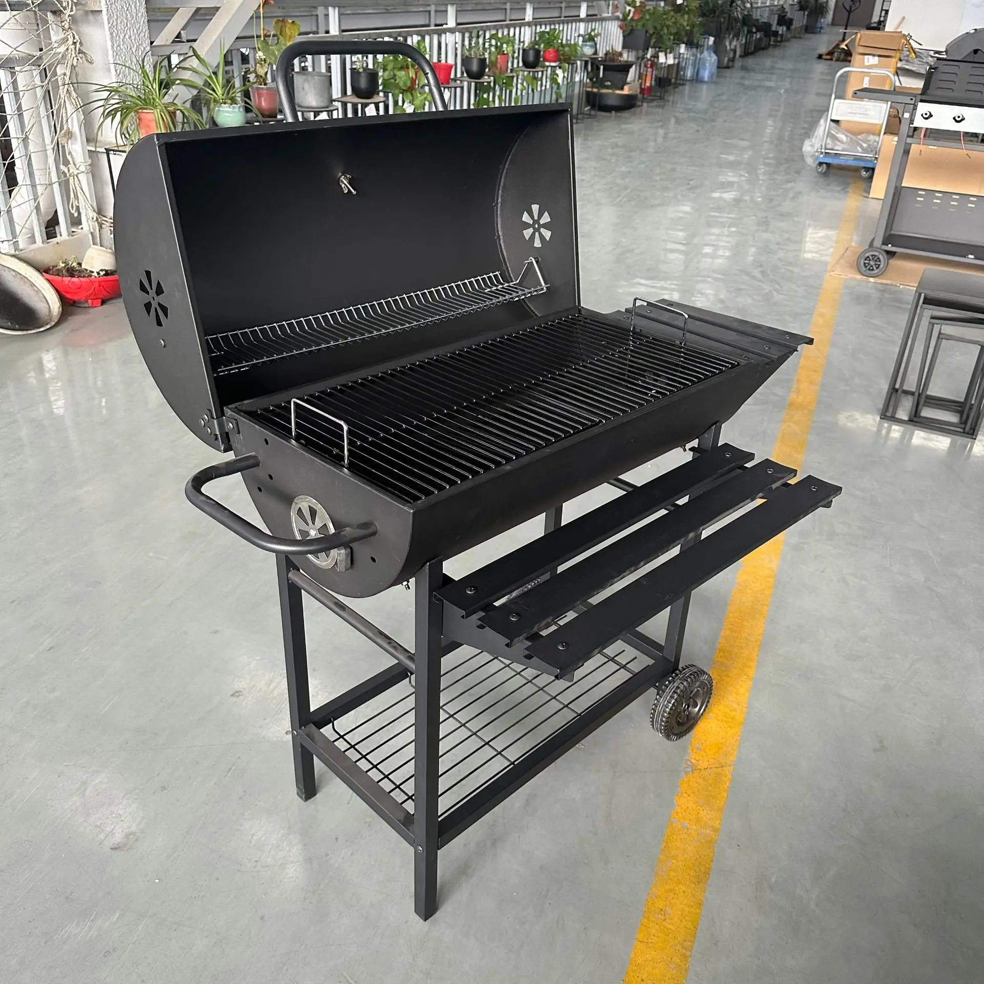 Heavy Duty Barrel Automatic Chicken Rotating Kit Barbecue Grill ...
