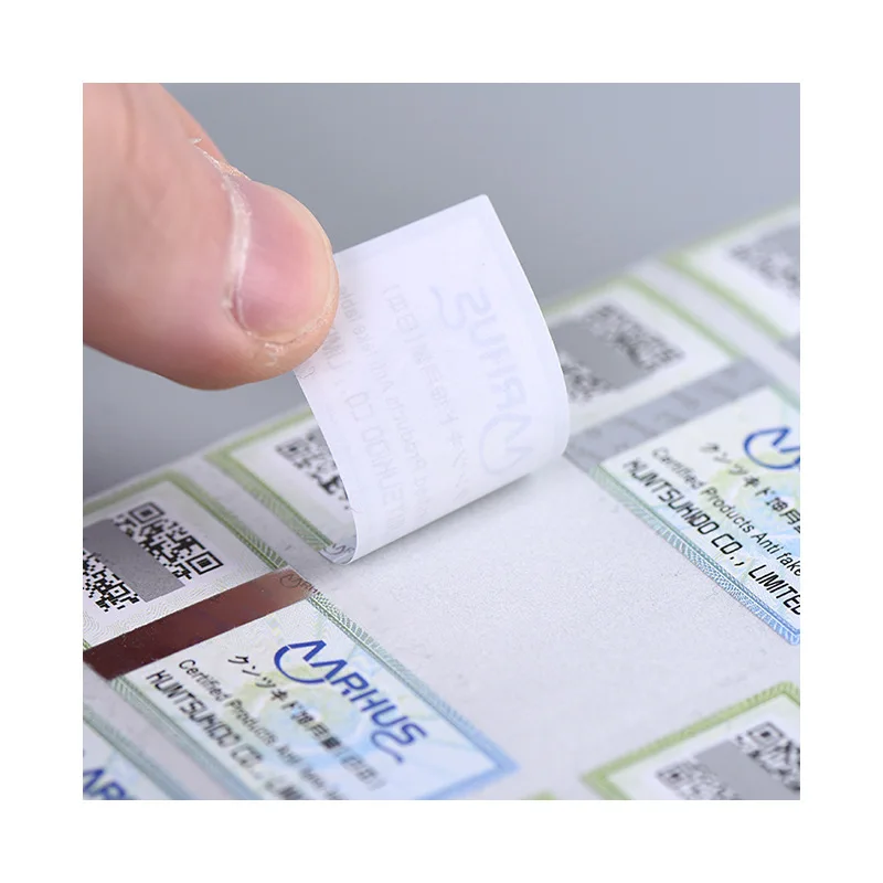 Serial Number Security Label Stickers With Hologram For Products Anti ...