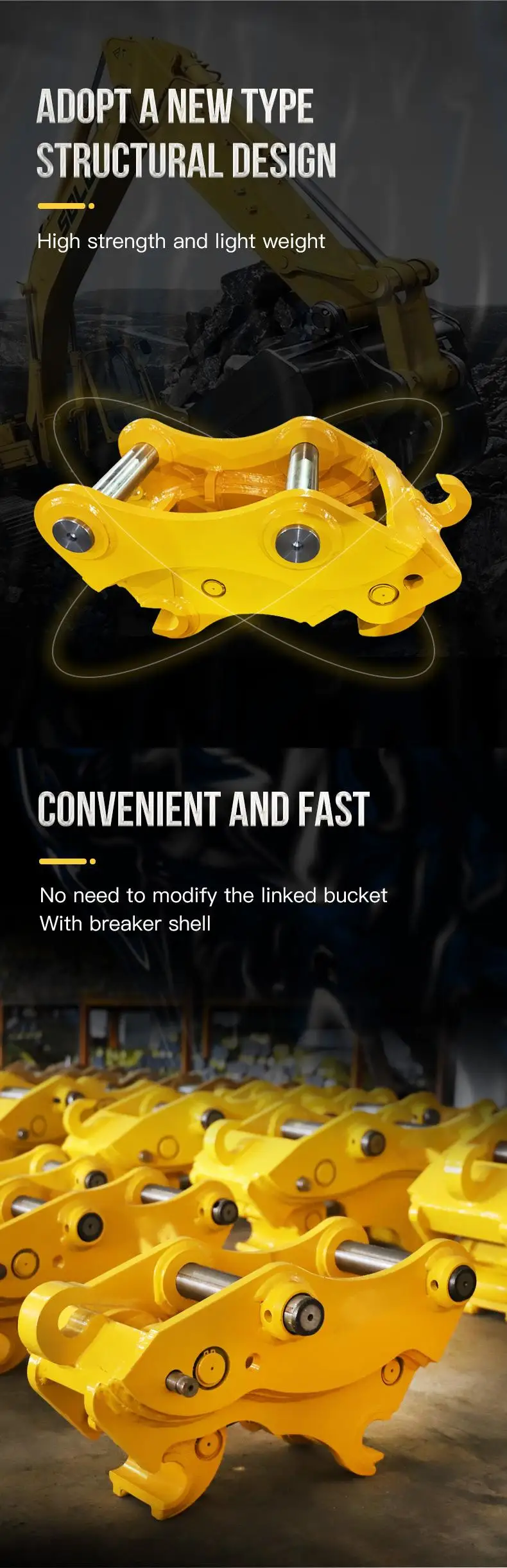 High Quality Excavator Bucket Change Tilt Quick Coupler Universal Quick ...