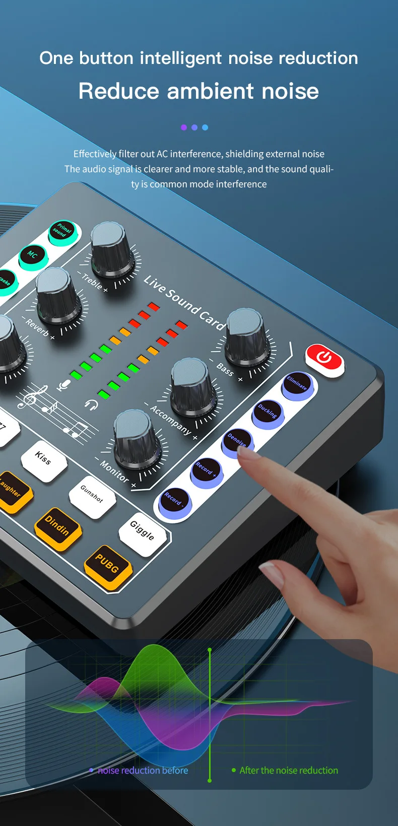 M8 Professional Live Sound Card - Enhance Your Broadcast