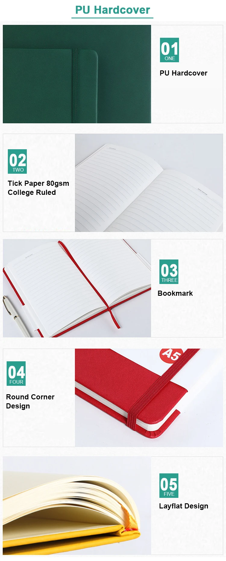 Free Sample Custom Notebook - Spiral Stationery Journals