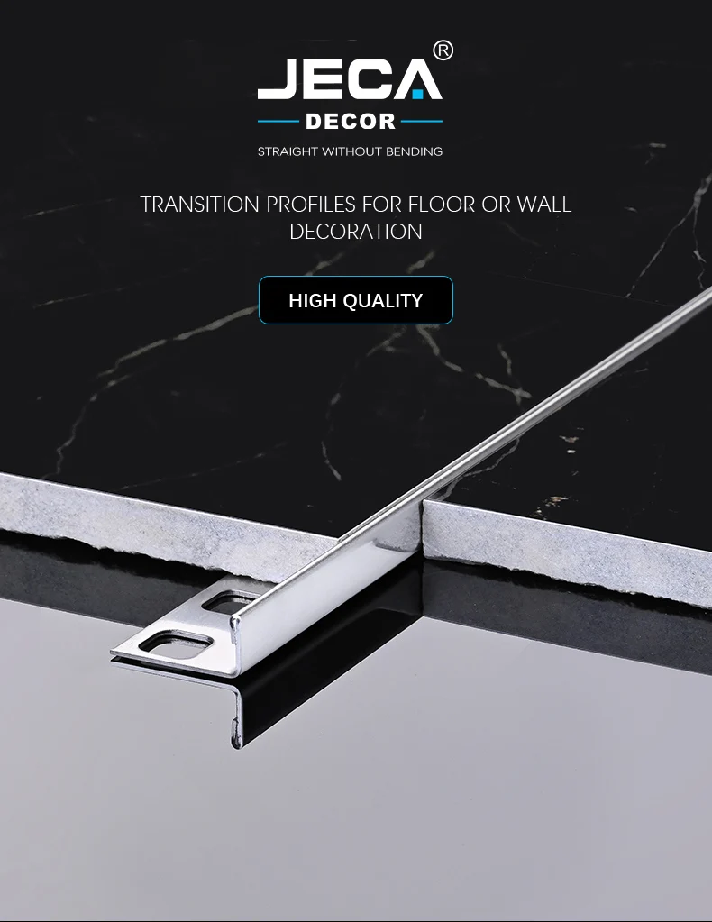 Foshan Factory JECA Decorative Profile L Shape Tile Strips