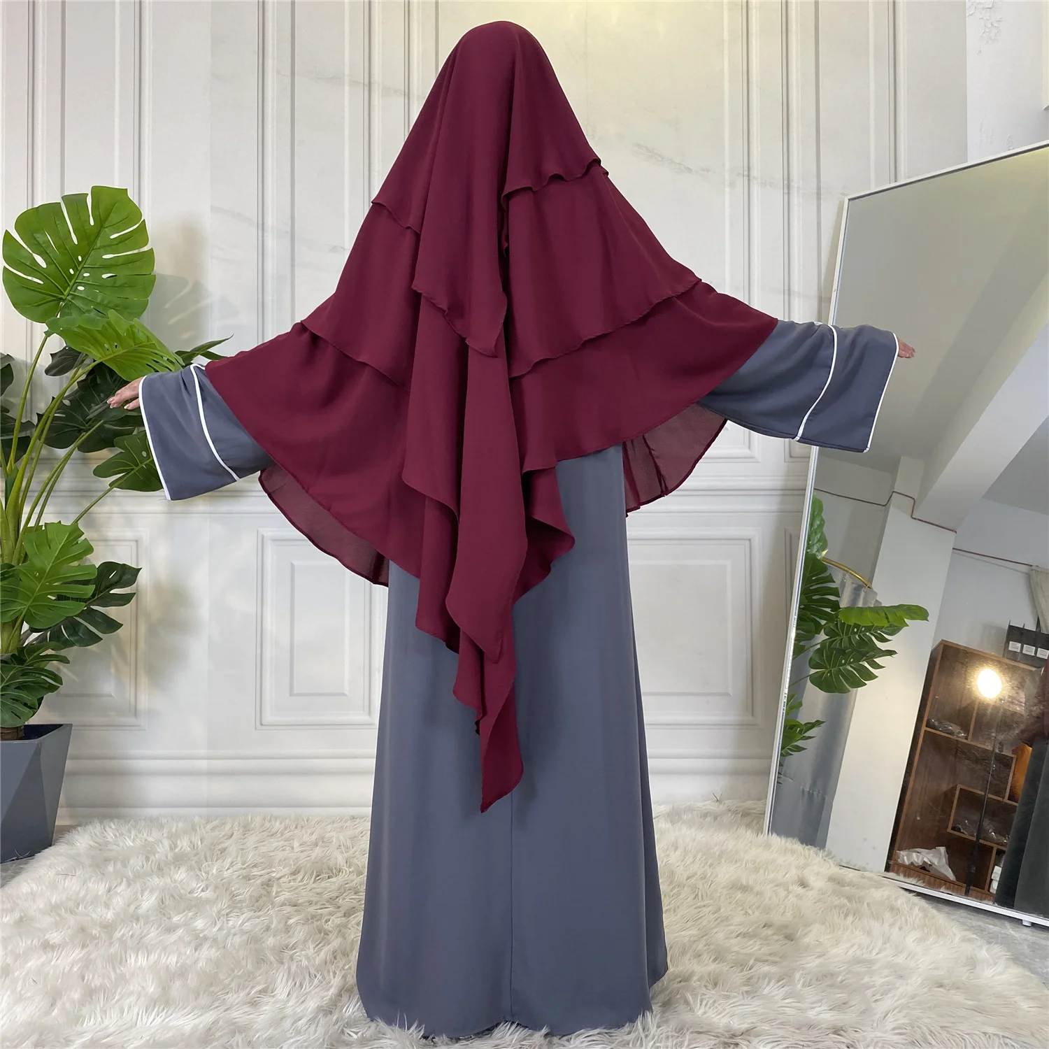 2295# Versatile Simplicity Khimar - Elegant Islamic Hijab