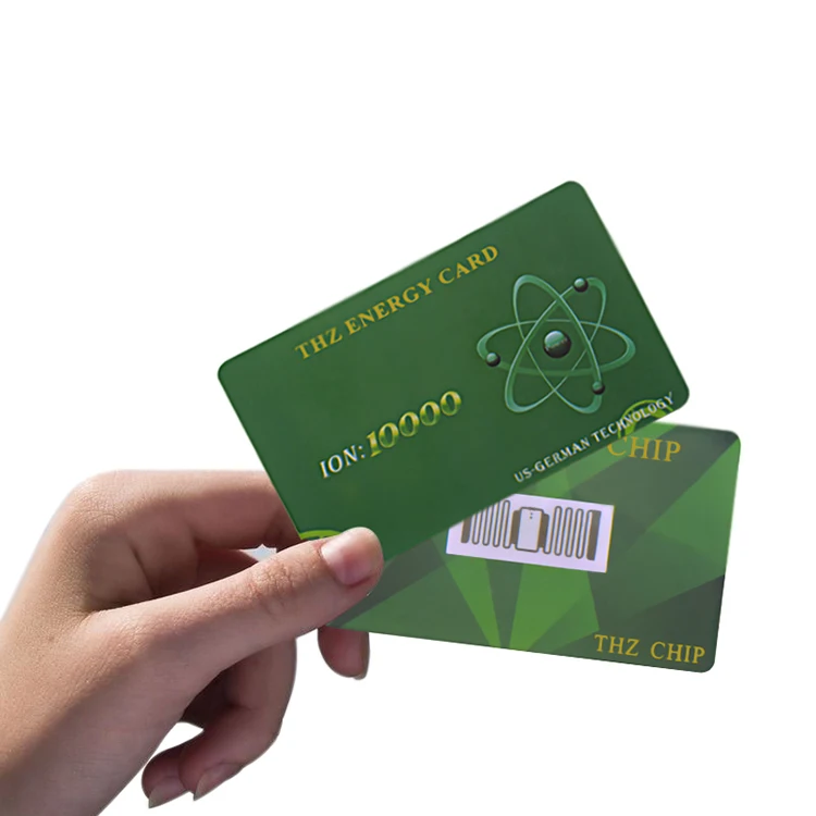 Terahertz Energy Card - 10000cc Ions for Health & Wellness