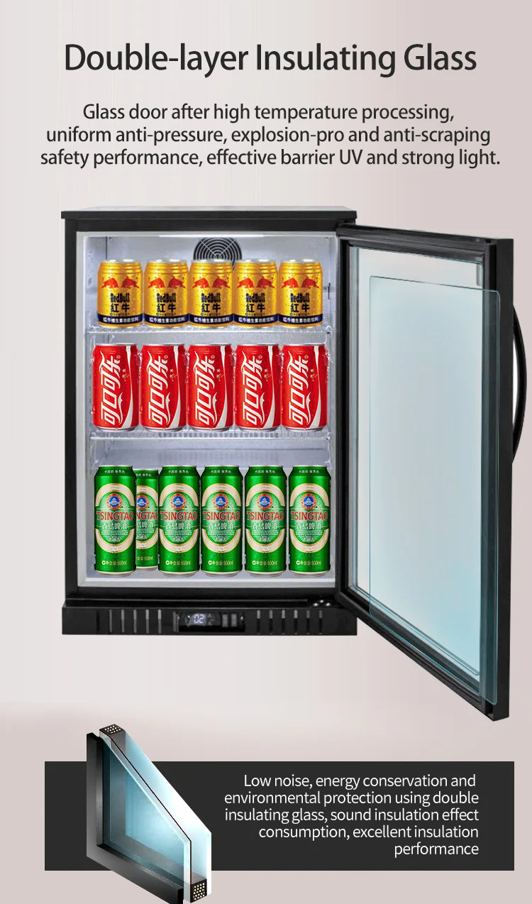 12L-90L Small Hotel Upright Glass Door Mini Nevera Fridge Office 12 ...