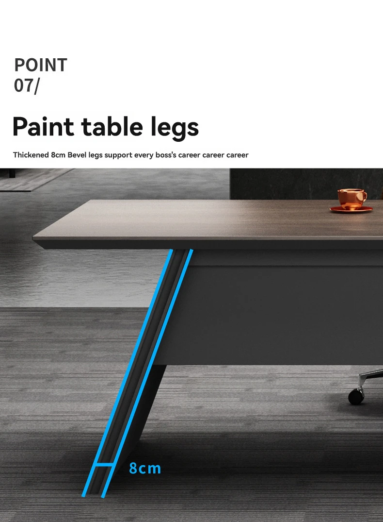 Modern Luxury Boss Desk High-end Office Furniture Wood Boss Table ...