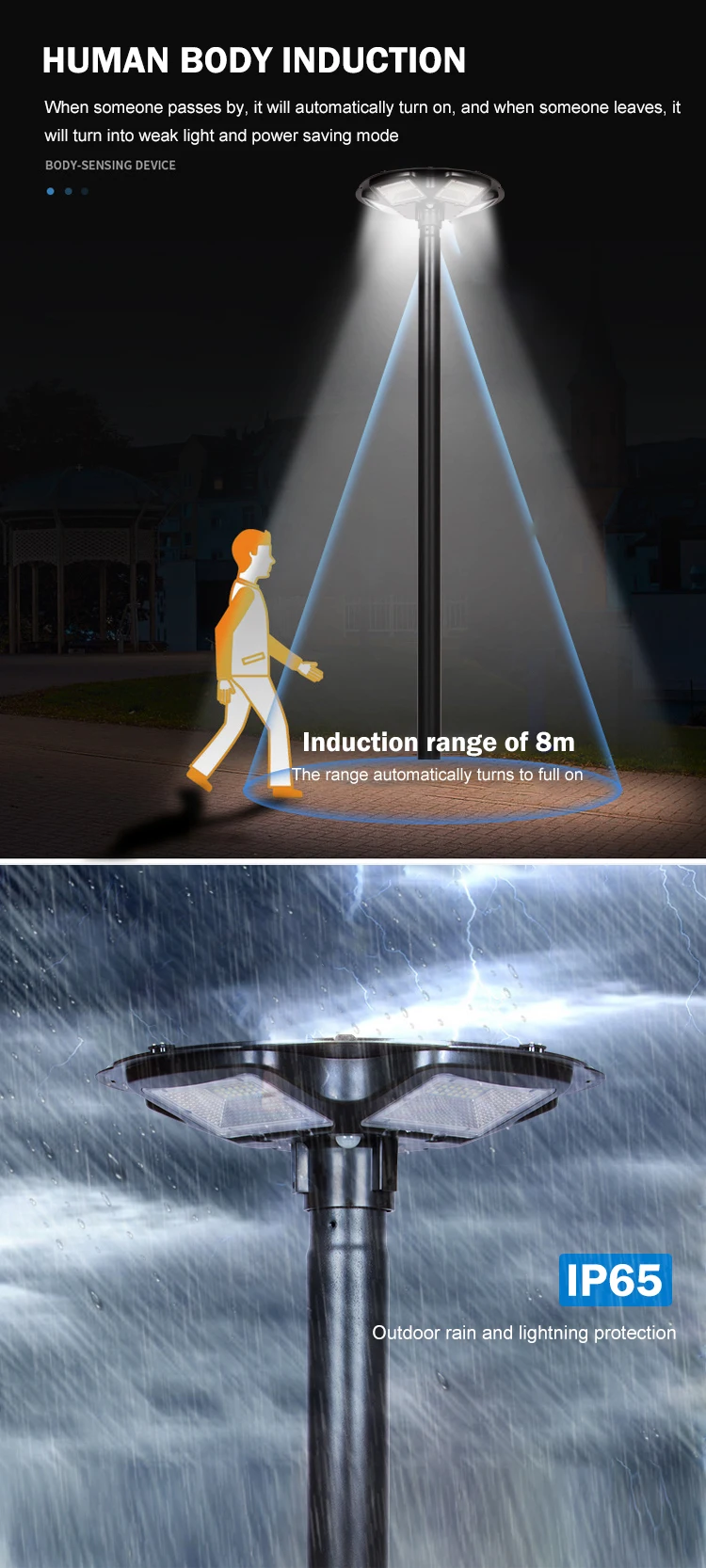 Outdoor Ufo Post Park Solar Led Garden Street 150w 200w 300w Solar ...