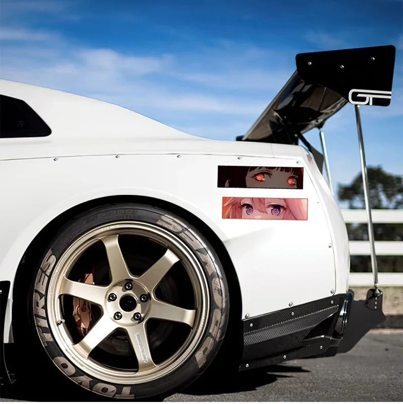 Anime Eyes Kawaii Eyes Peeker Waifu Sticker Jdm Vinyl Bumper Sticker ...