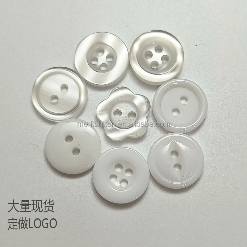 Custom Engraved logo Brand Botton Plastic Pearl Resin Buttons for Men ...