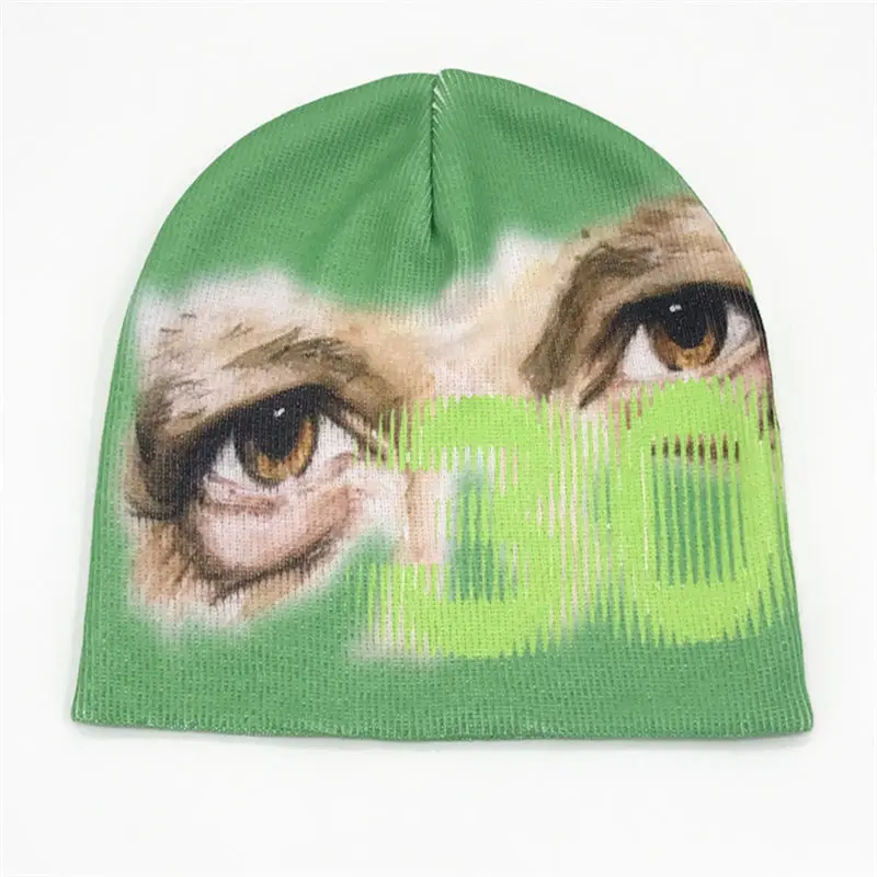 Custom Logo Graphic Design Photo Print Jacquard Woven Knit Unisex ...