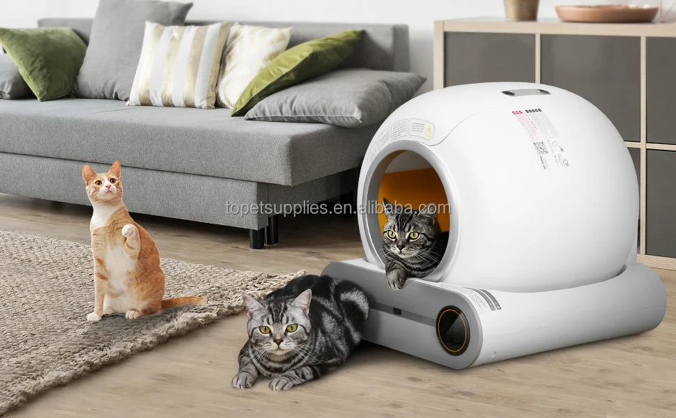 Smart Self-cleaning Cat Litter Box,Automatic Cat Litter Cleaning Robot ...