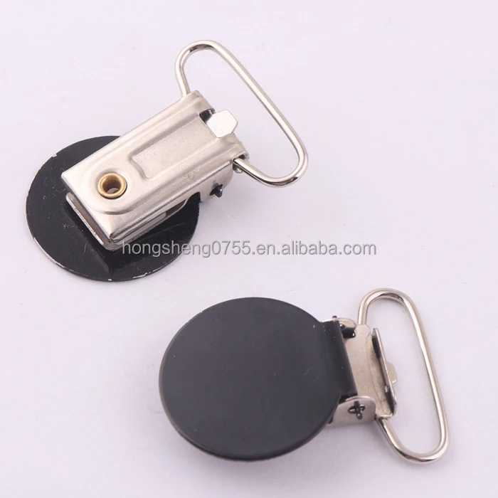 1 Inch Black Metal Round Brace Clip Garter Suspender Clips - Buy Metal ...