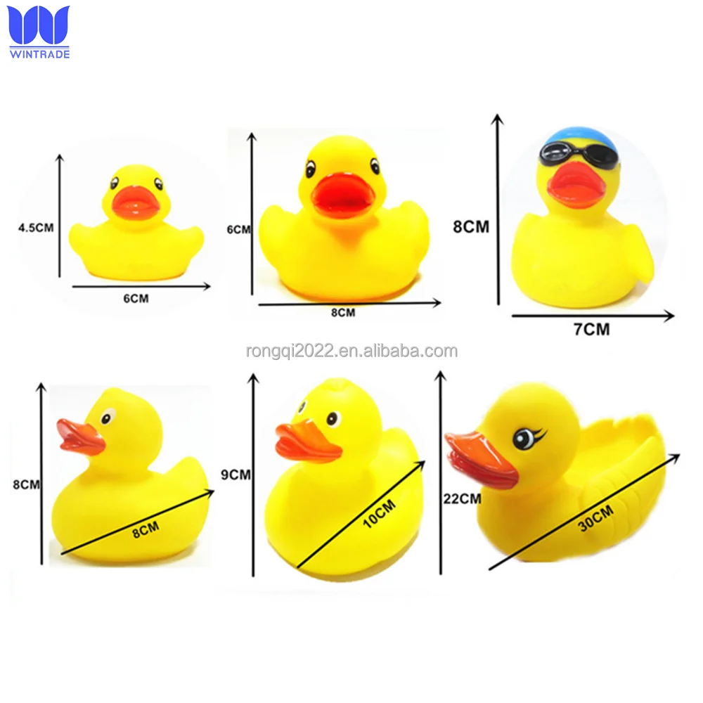 Promotional Floating Weighted Ducks Swimming Race Duck Rubber Bath Duck ...