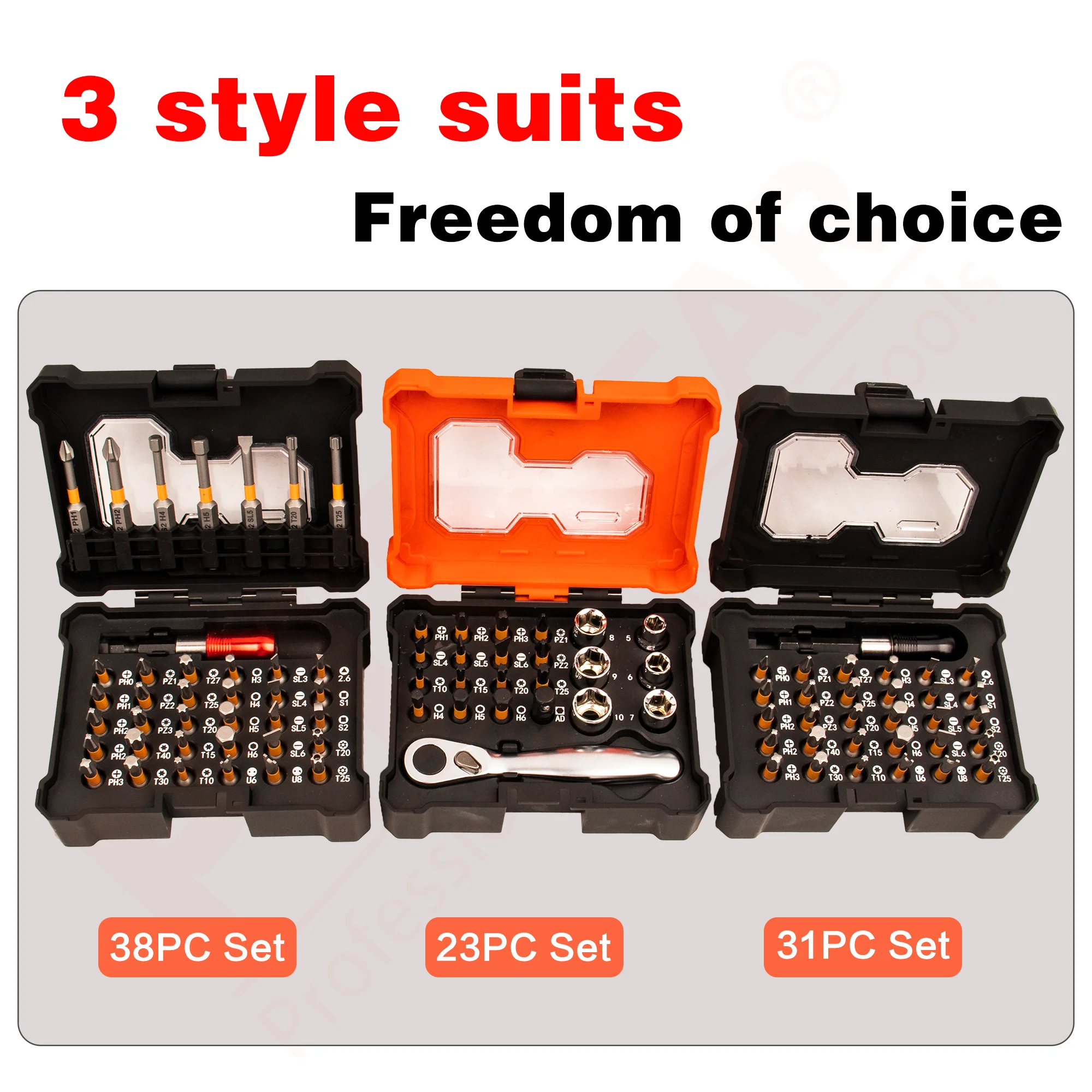 23 in 1 Screwdriver Bit Set - Compact Tool Set for All Needs