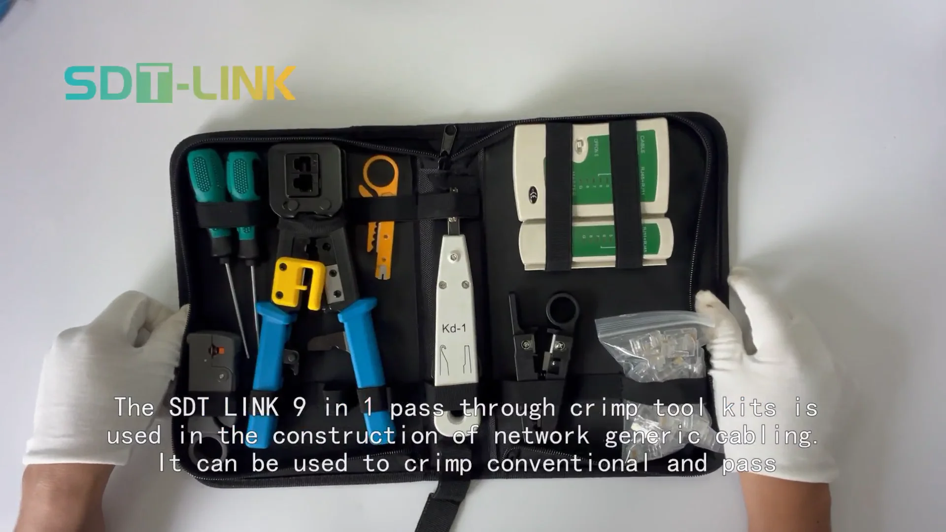 Professional Feed Pass Through Network Repair Tool Kit Rj45 Rj11 Rj12 ...