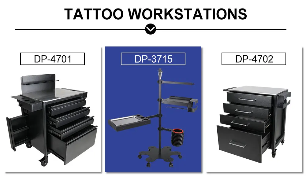 Movable Tattoo Work Station Tattoo Tool Table Furniture with Wheels ...
