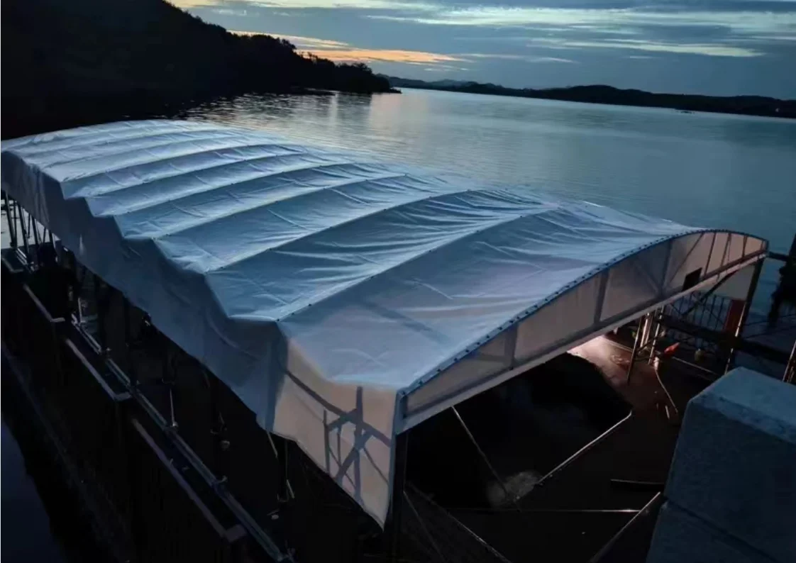 Outdoor Tent Pop - Movable Push-Pull Event Sliding Sunshade Canopy