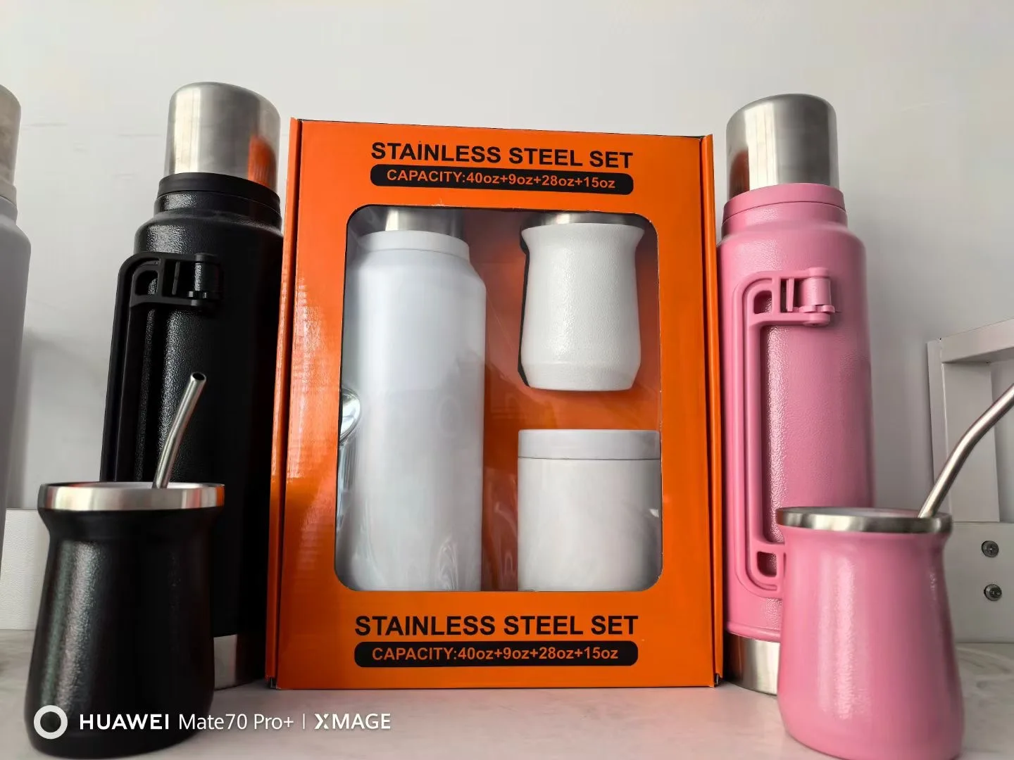 6oz 1.0L 1.3L Mate Yerba Cup Stainless Steel Travel Thermos