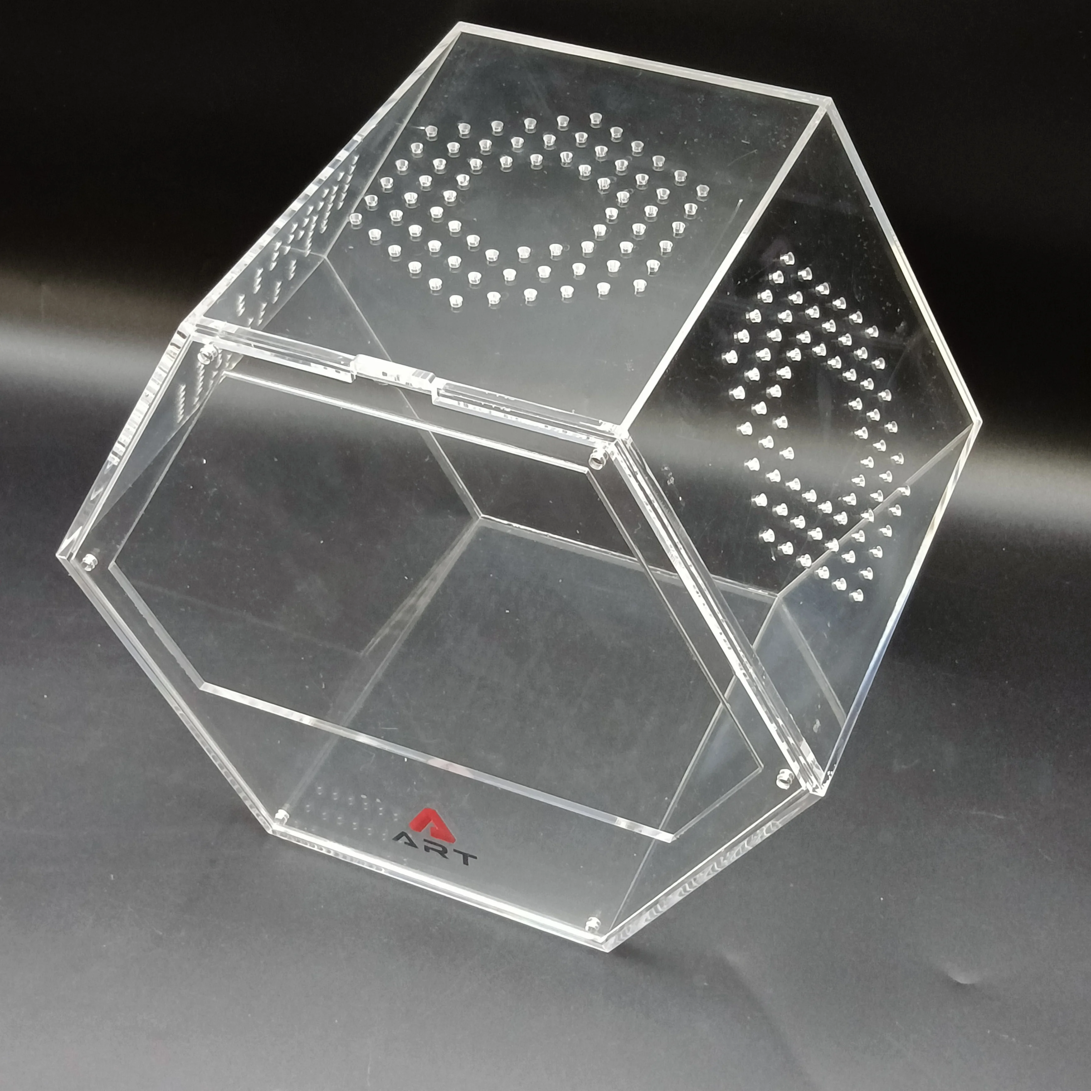 Alibaba.com: ART Reptile Acrylic Box Cage, Hexagon Shape Enclosure for ...