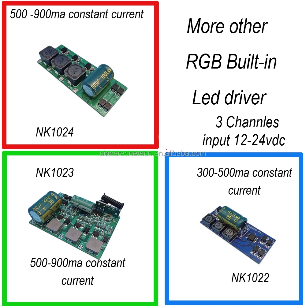 12-24v Input LED RGBW Driver/controller Board with 4 Channels