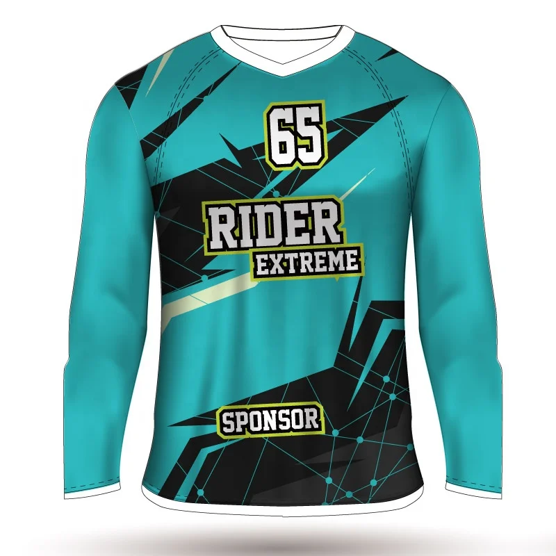 Custom BMX Uniform Designs - Long Sleeve Sublimated Jersey