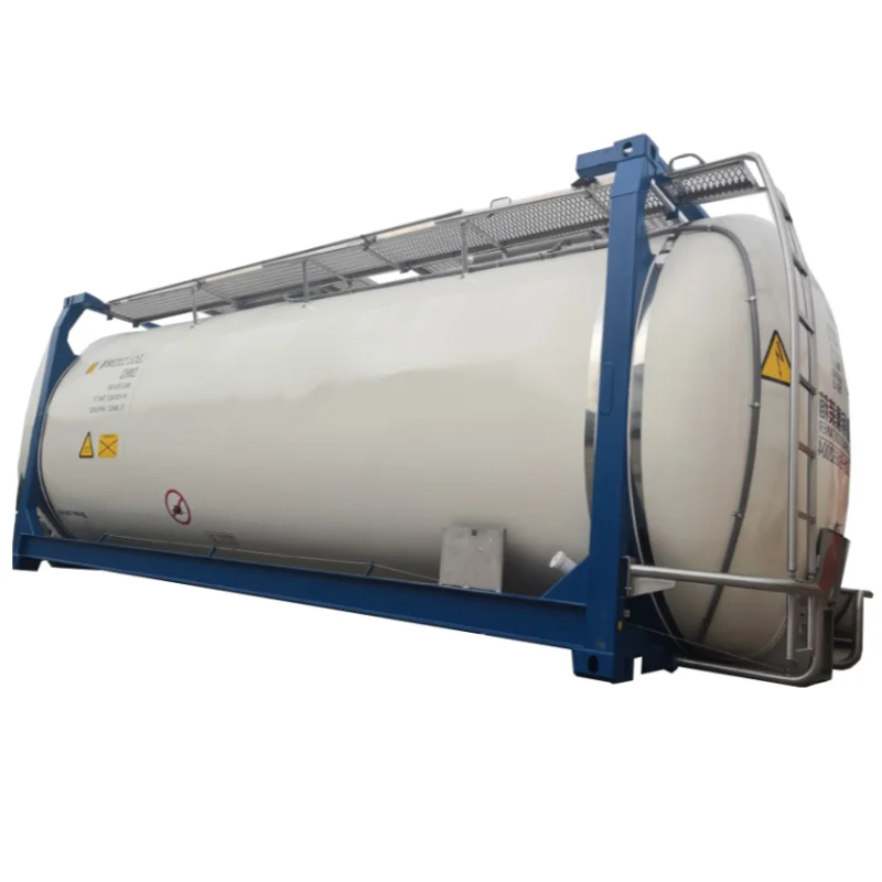China 20ft 30ft 40ft T75 T50 20-55m3 Cryogenic Pressure Portable ...