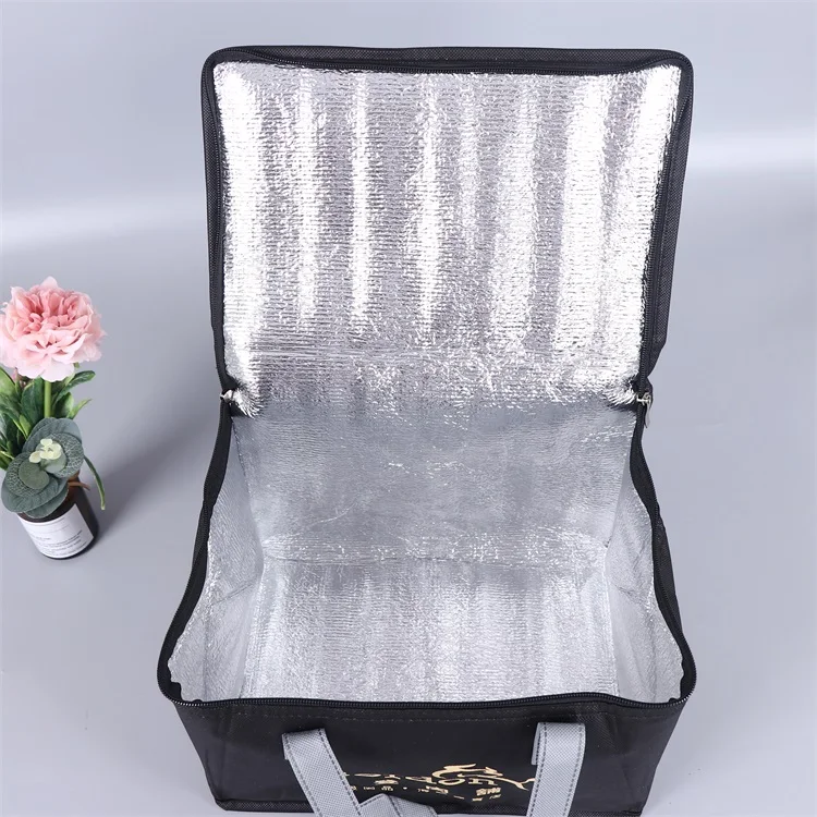 Grocery Food Delivery Extra Large Non Woven Insulated Tote Food Bag Sac ...