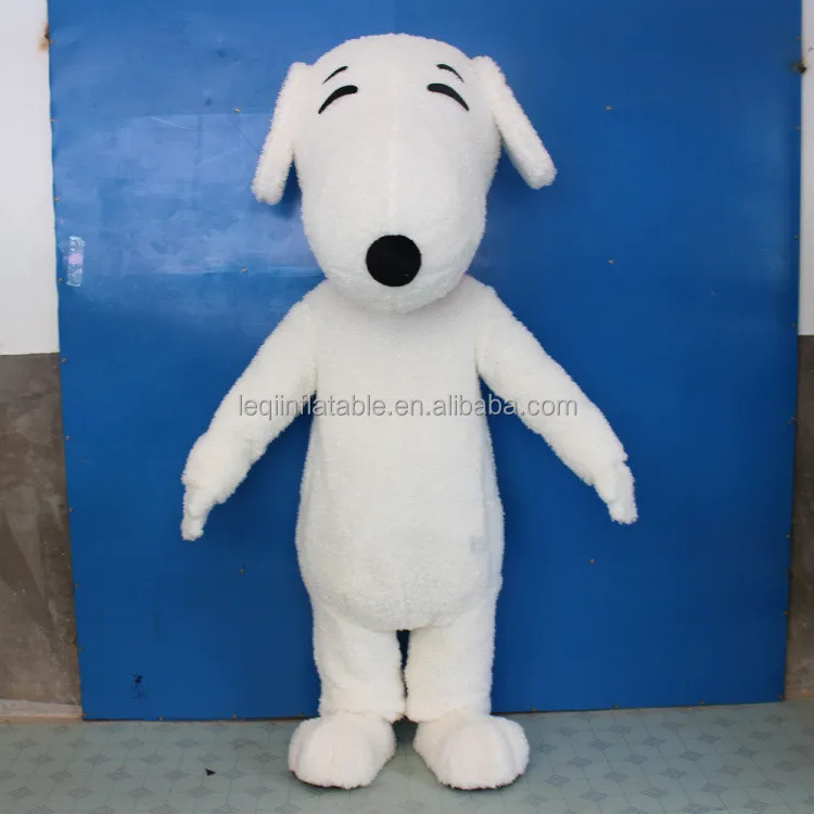 Snoopy Cartoon Dog Mascot Costume for Halloween - Custom Unisex Plush ...
